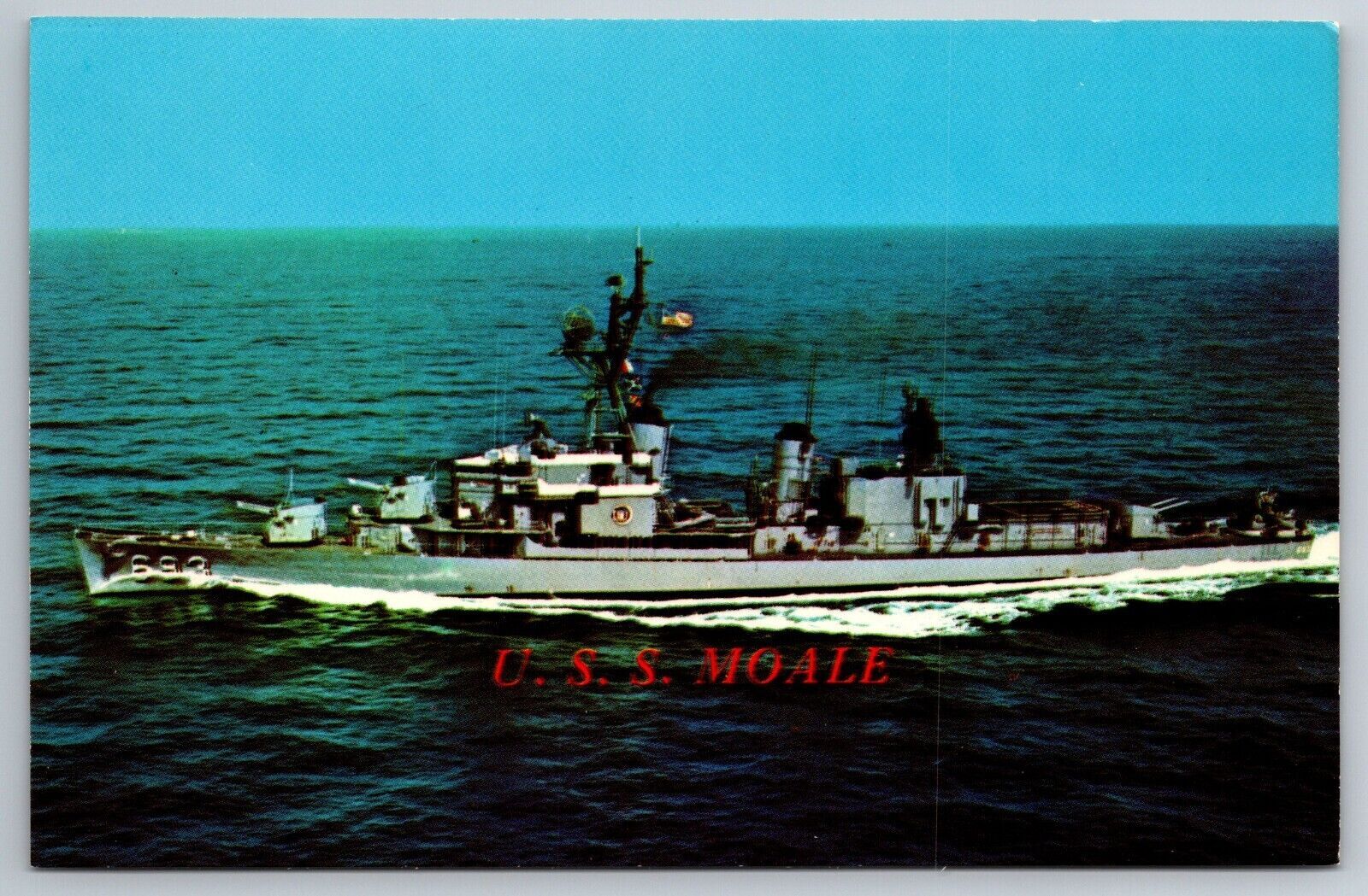 USS Moale DD 693 Navy Outstanding ASW Winning Destroyer Photo Postcard ...