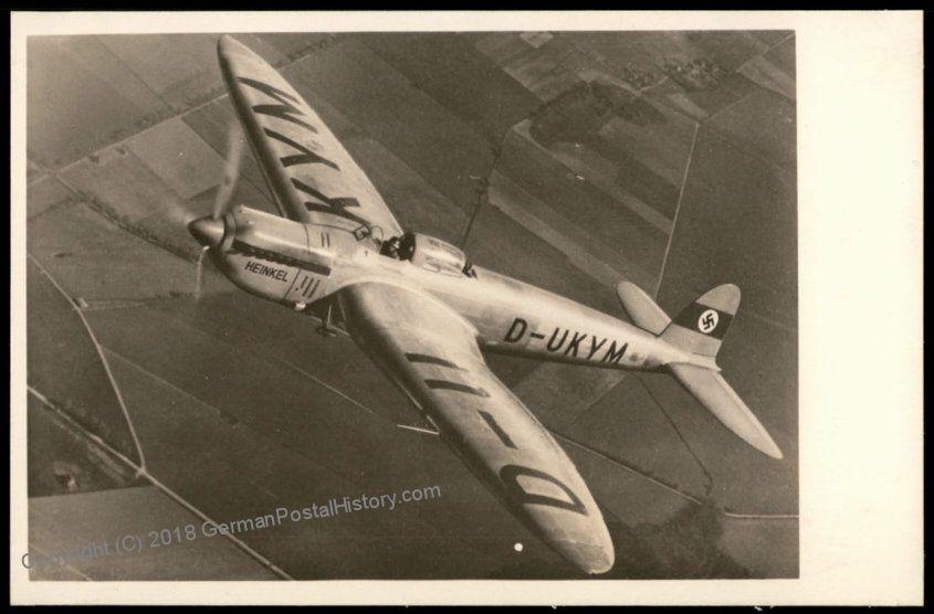 3rd Reich Germany Luftwaffe Air Force Heinkel He118 Divebomber Airplane ...