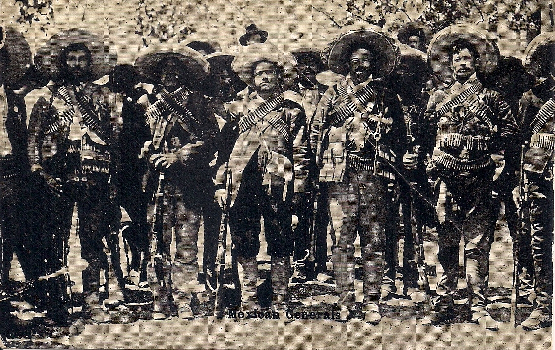 RPPC Mexican Generals, 1916 War, Texas TX, Rifles, Mexico, Pancho Villa ...