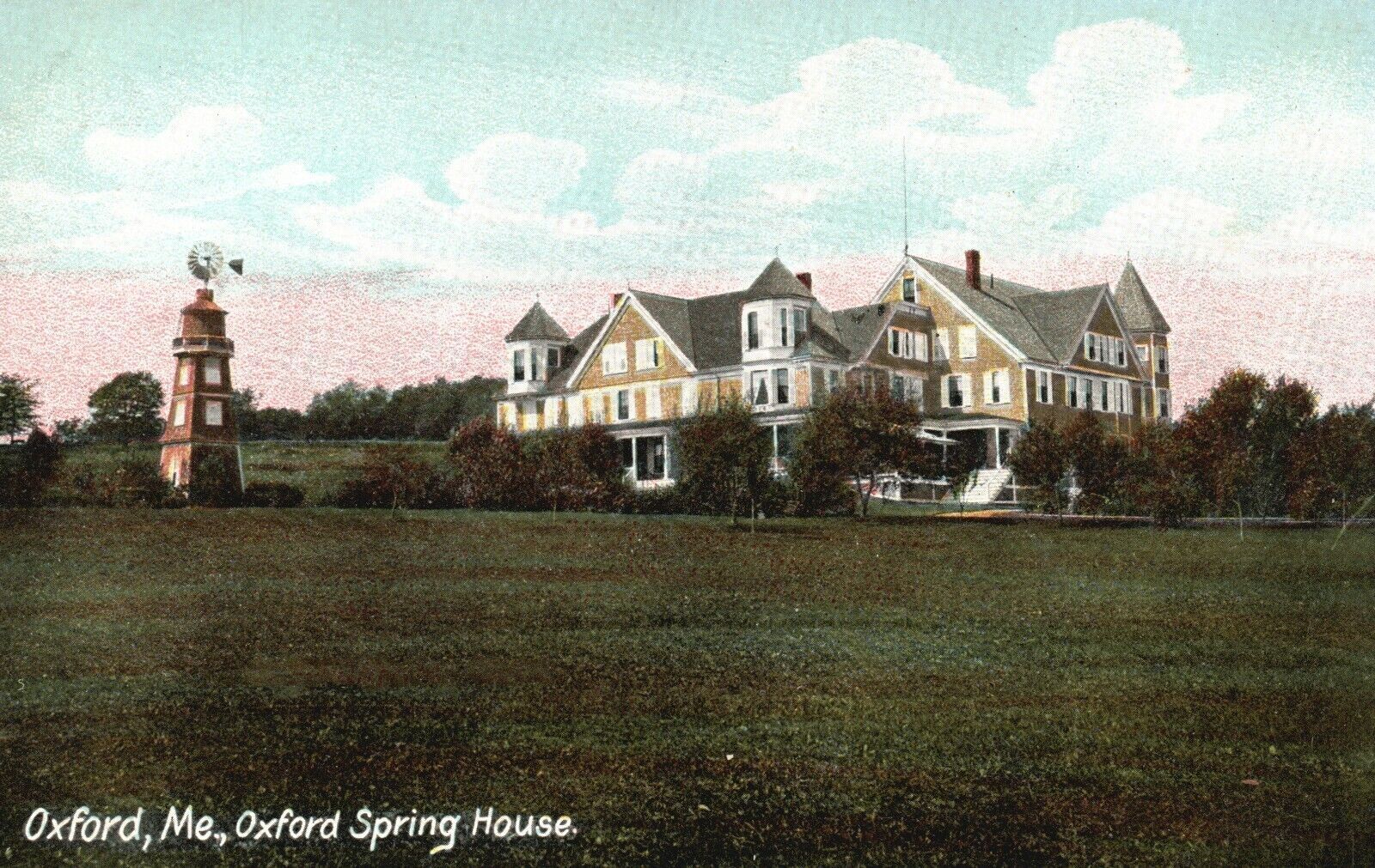 Vintage Postcard 1910's Oxford Spring House Oxford ME Maine Pub. Hugh ...