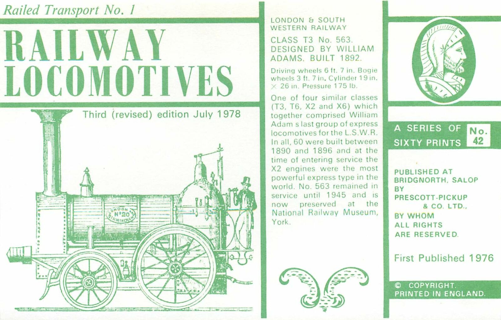 Railway Locomotives history Class T3 No. 563 locomotive by William ...