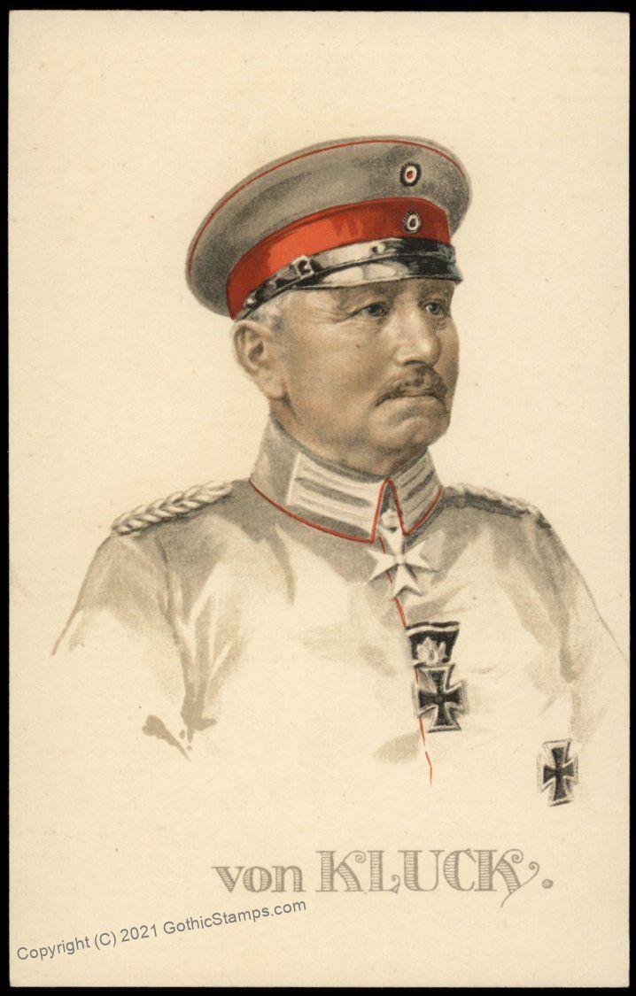 Germany WWI General von Kluck Artist Signed Portrait Publisher Sample ...