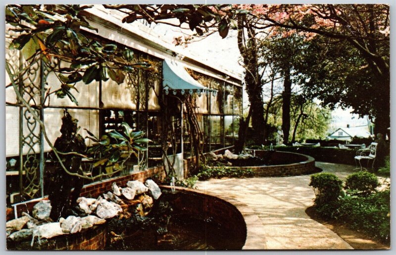 Vtg Urbana Maryland MD Peter Pan Inn Restaurant Outdoor Garden View ...
