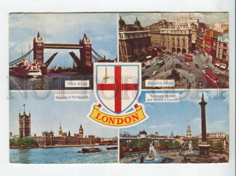 441496 Great Britain 1961 London RPPC in Germany cancellation ...