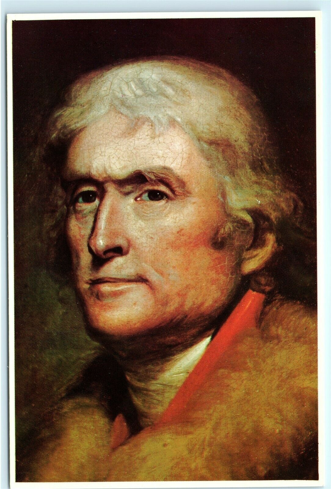 Portrait of Thomas Jefferson by Rembrandt Peale Vintage 4x6 Art ...