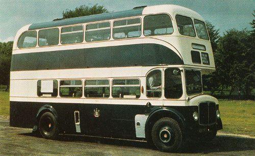1956 Rochdale Corporation Vintage Double Decker 280 Tram Bus Photo ...