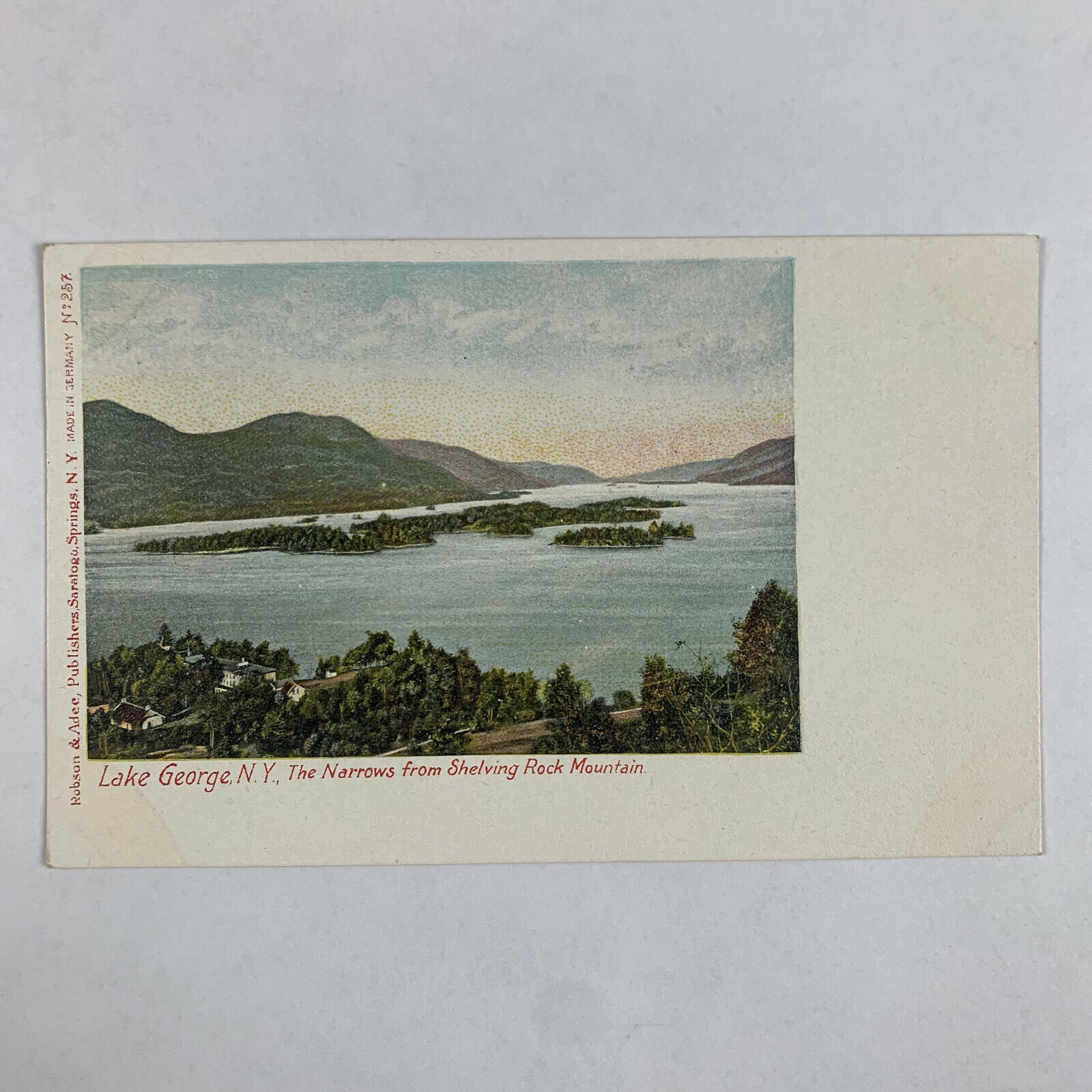 Postcard New York Lake George NY Shelving Rock Mountain Pre-1907 ...