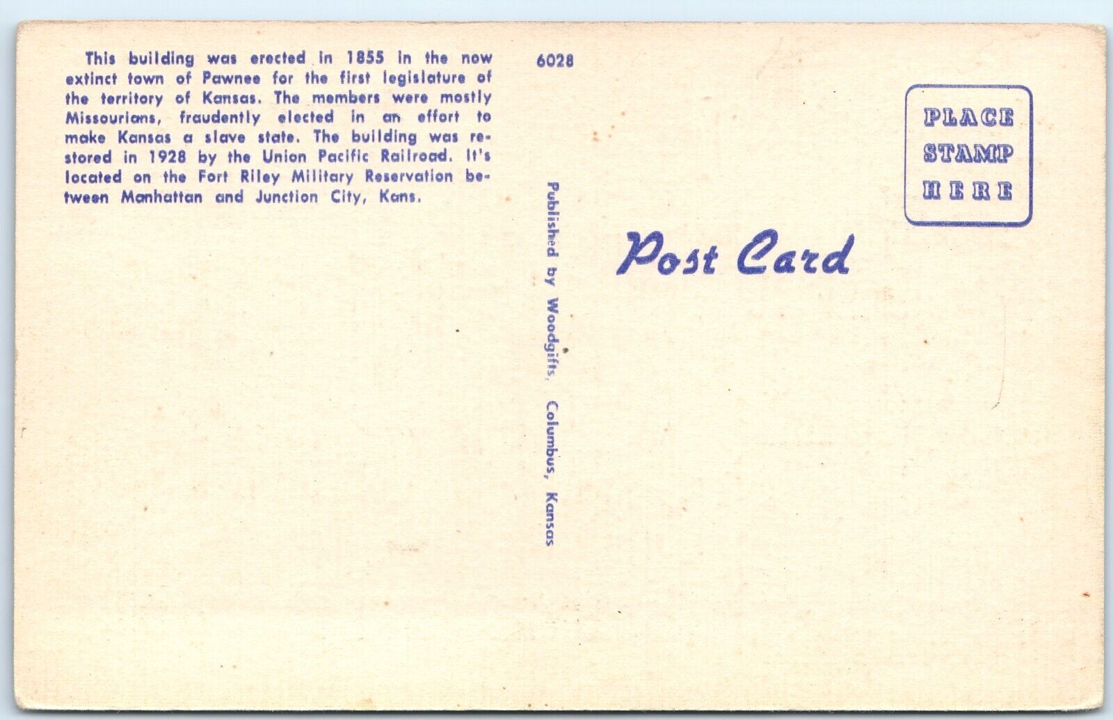 c1940s Manhattan, KS Fort Riley First Kansas Capitol Horse Donkey ...