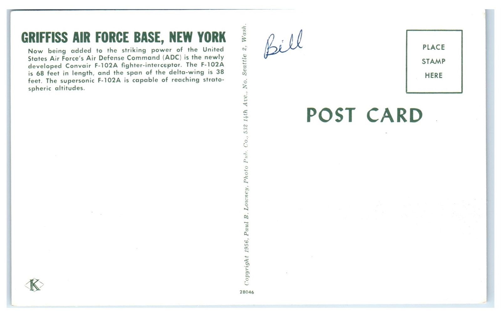 1956 Convair F-102A Fighter-Interceptor, Griffiss Air Force Base, NY ...