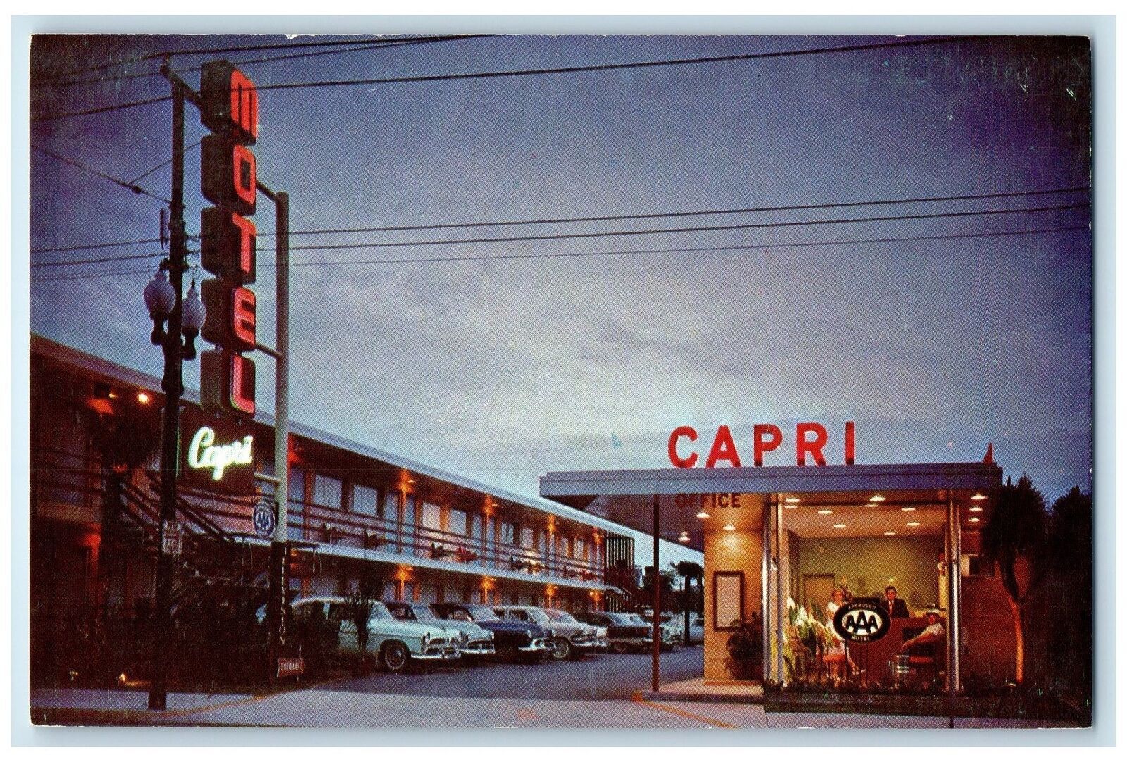 c1960's Capri Motel Exterior Roadside Signage New Orleans Louisiana LA ...