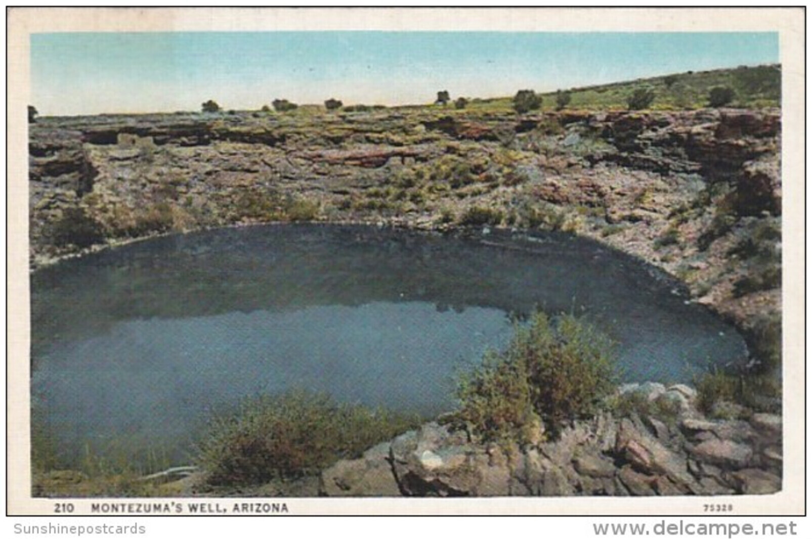 Arizona Montezuma's Well Near Prescott Curteich | United States ...