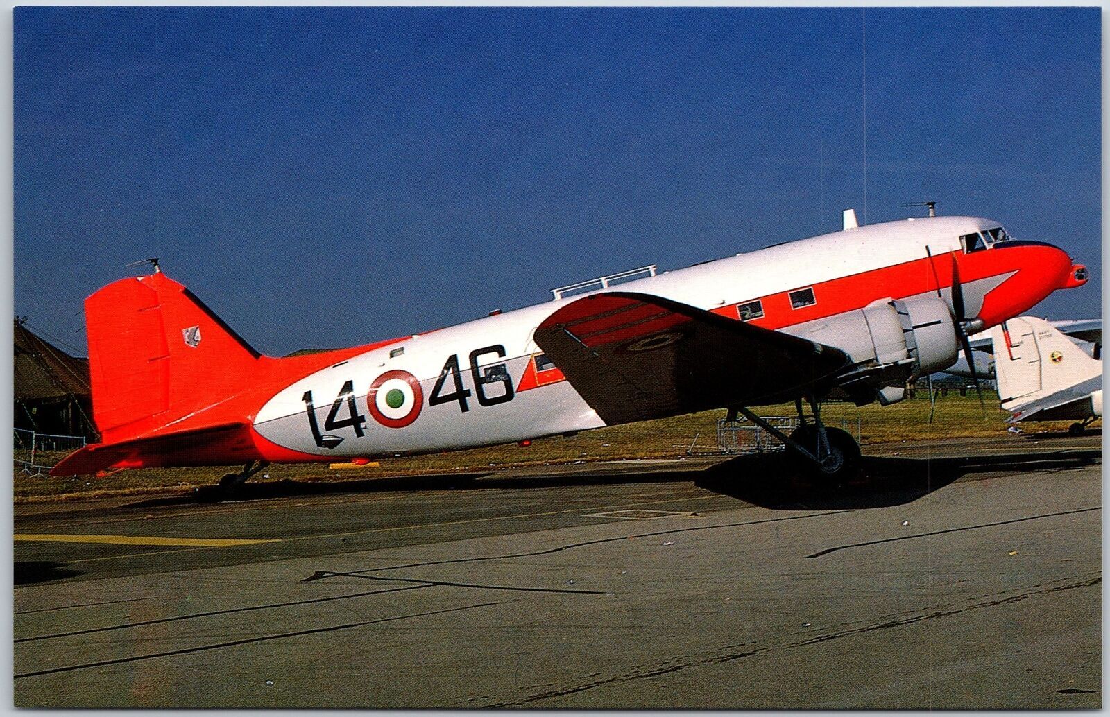 Douglas C-47 Dakota MM61893 / 14-46 of 14 Stormo Italian AF Aircraft Postcard | Europe - Italy ...