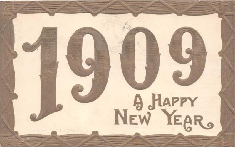 New Year 1909 | Topics - Holidays & Celebrations - New Year, Postcard ...