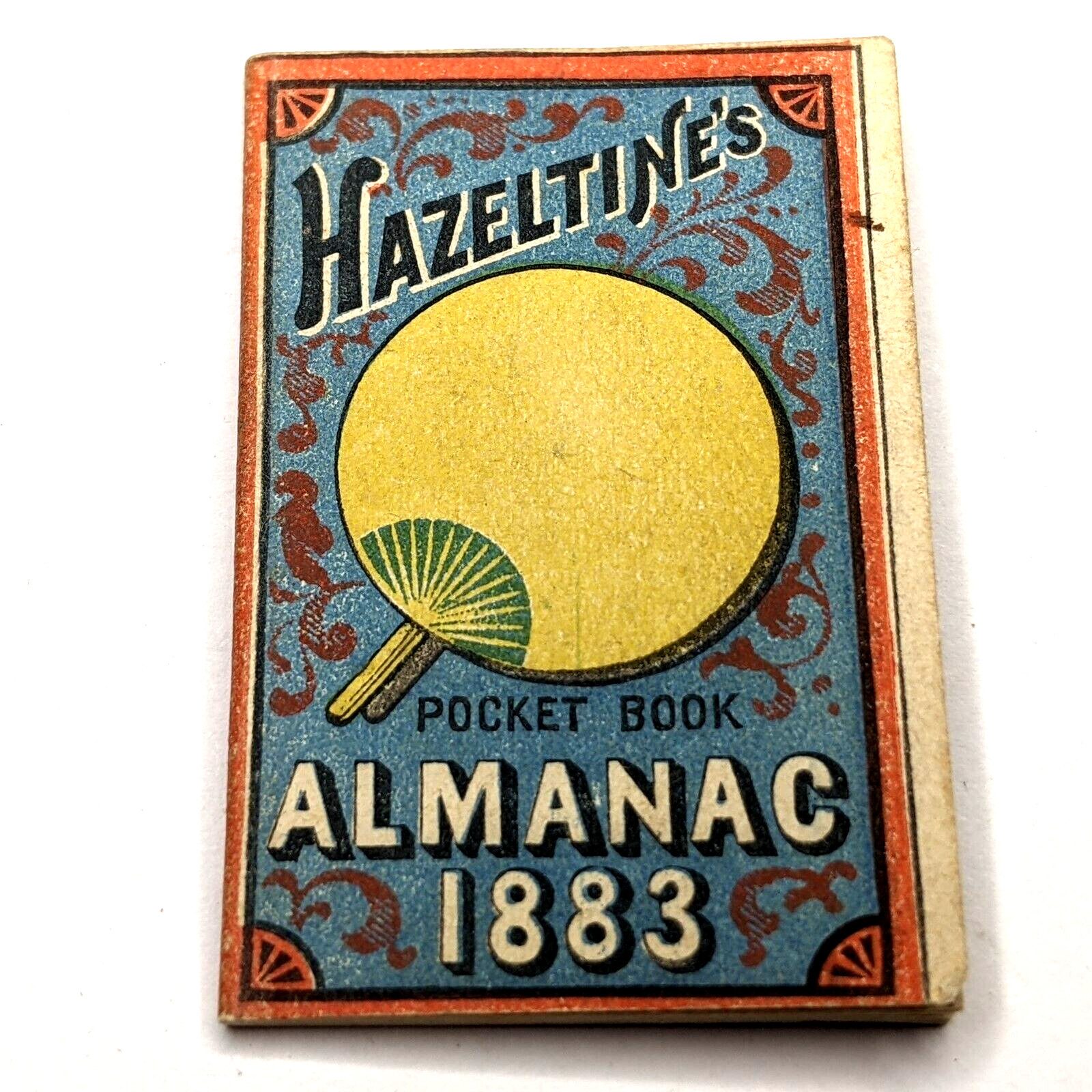 1880s Grantham, NH Hazeltine's Pocket Book Mini Almanac Advertising ...