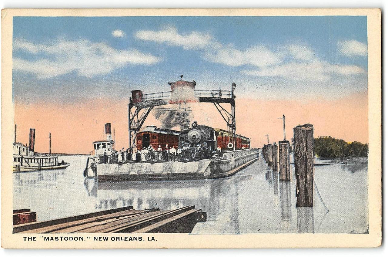 The Mastodon NEW ORLEANS, LA Train Ferry Southern Pacific Railroad ...
