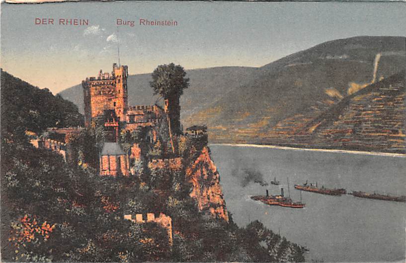 Burg Rheinstein Der Rhein Germany Unused | Europe - Germany - Saxony ...