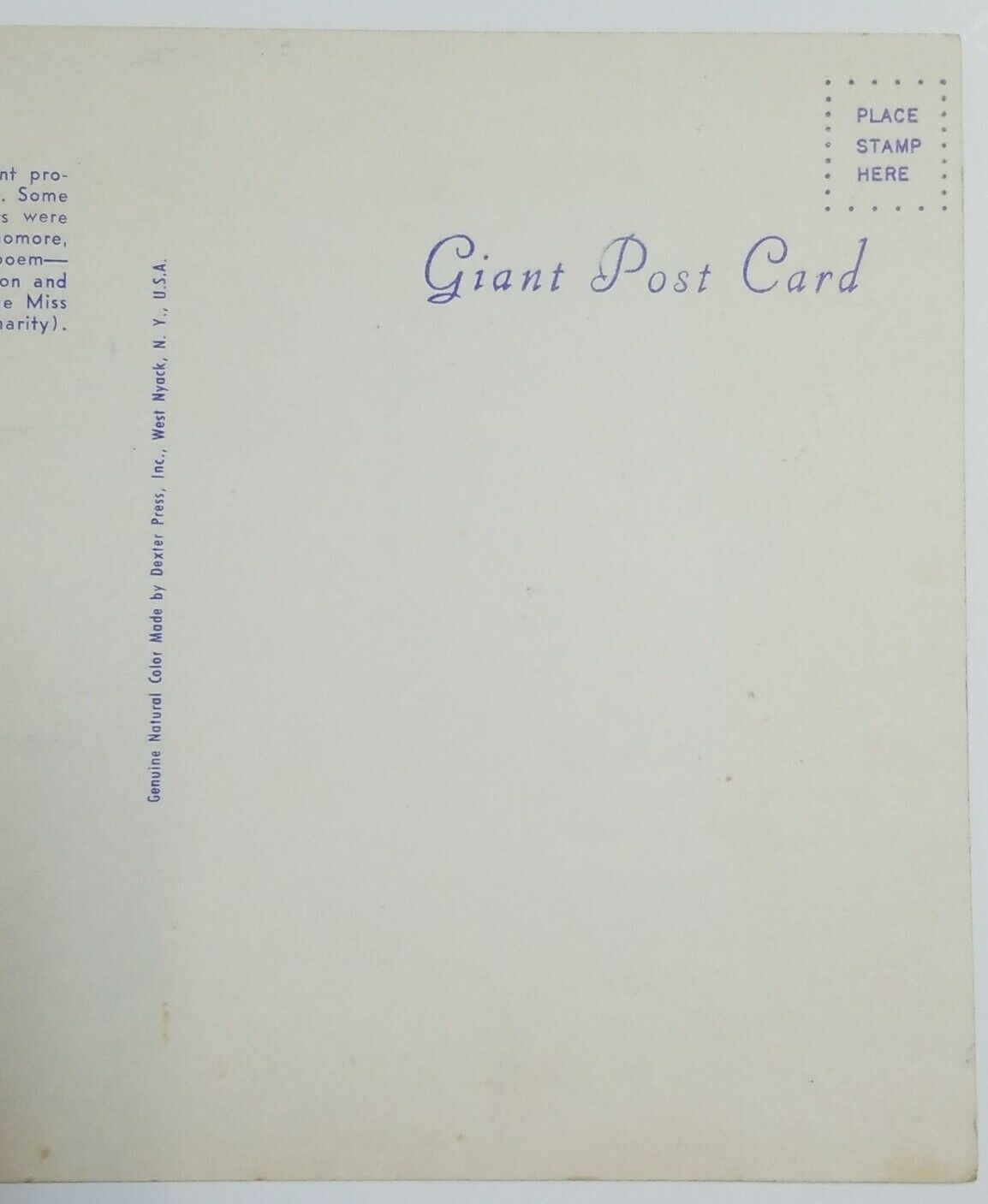 Vintage 1963 Giant Postcard Special Delivery John F Kennedy Tribute ...