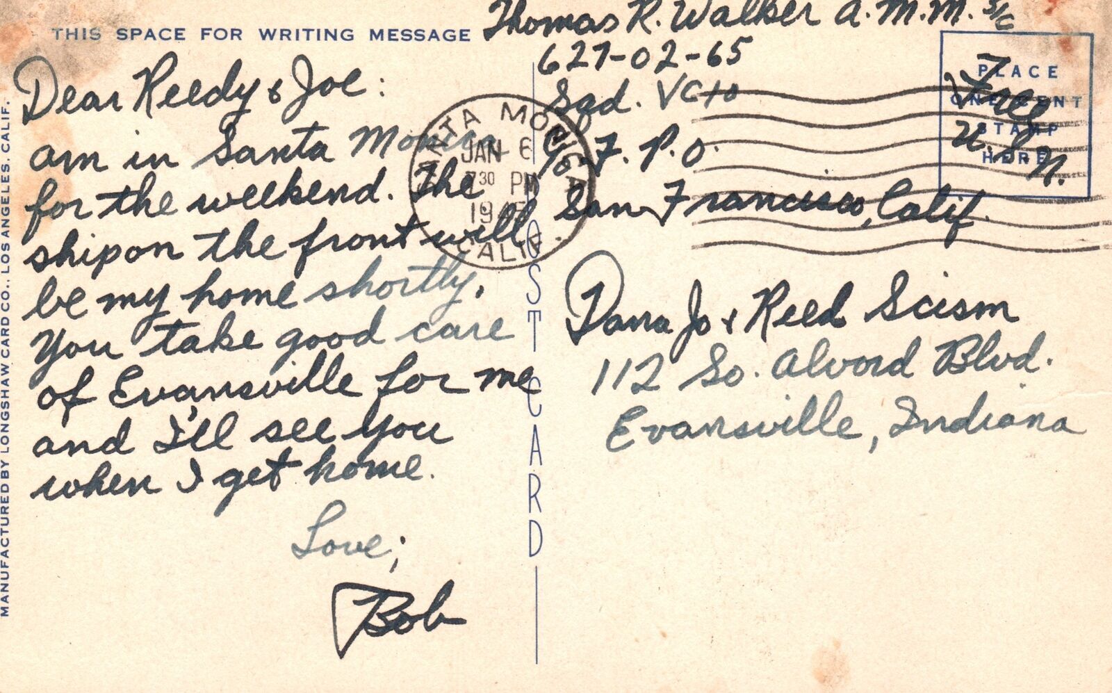 Vintage Postcard 1945 U.S. Navy Aircraft Carrier Ship Long Beach ...