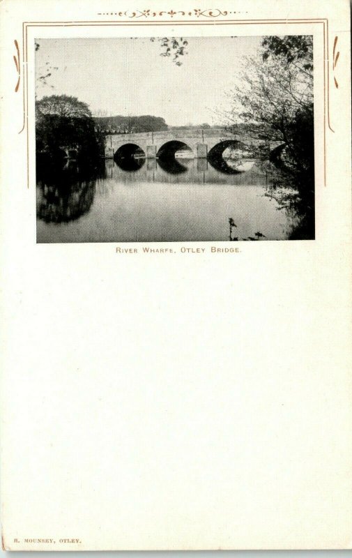 Vintage River Wharfe Picture of Otley Bridge West Yorkshire | Europe ...