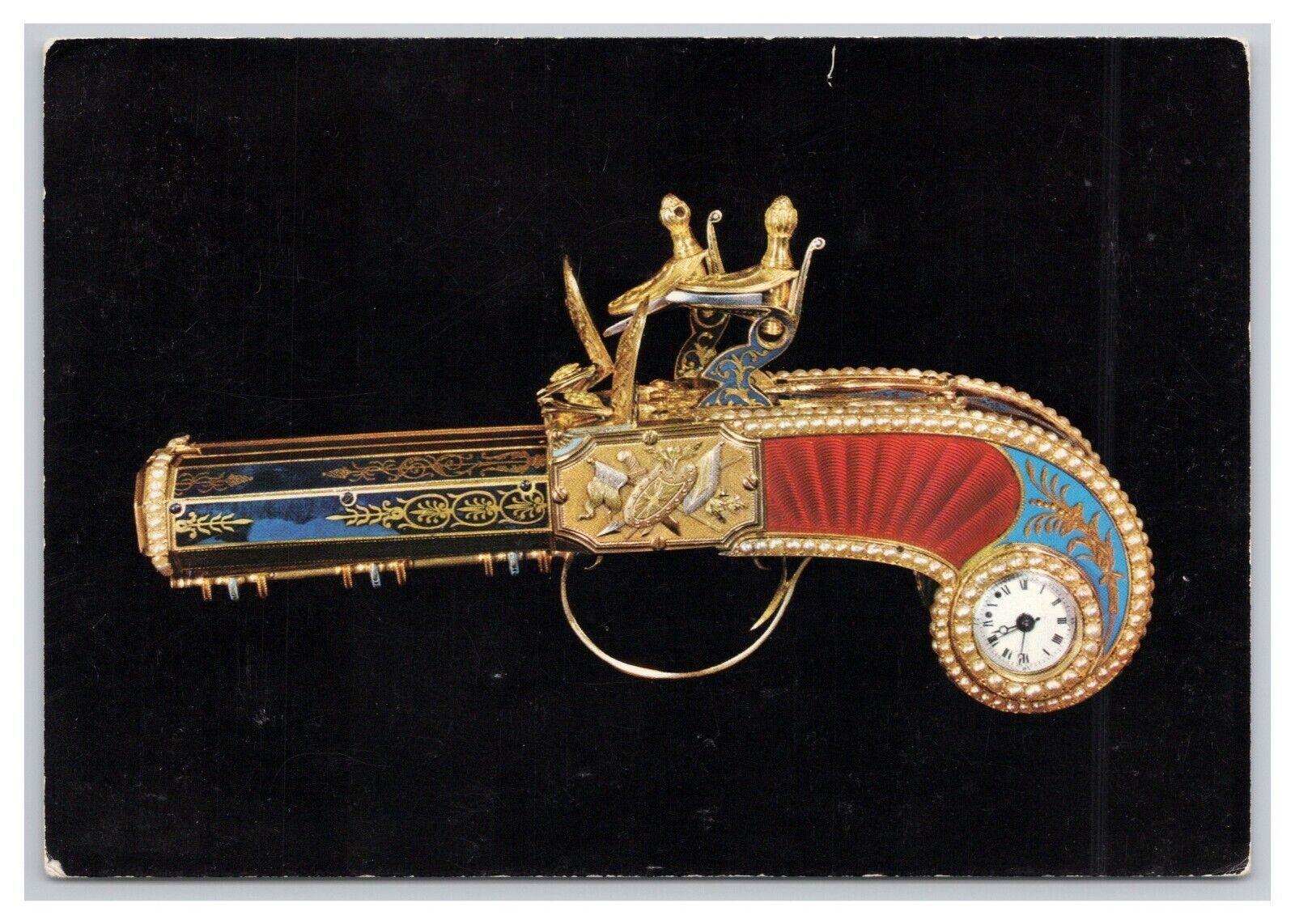 Model Pistol Singing Bird & Watch By Rochat Freres Postcard Continental ...