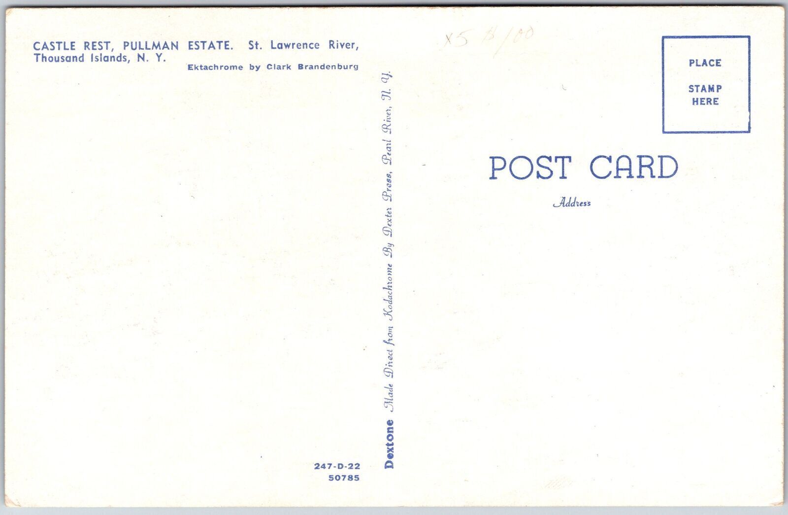 Castle Rest Pullman Estate St. Lawrence River Thousand Island New York ...