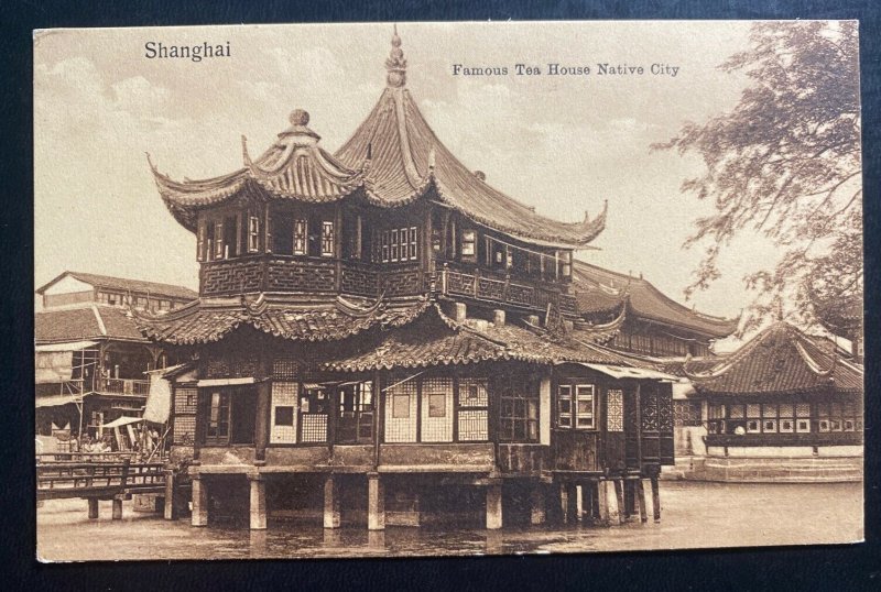 Mint China Real Picture Postcard Shanghai Famous Tea House Native City ...