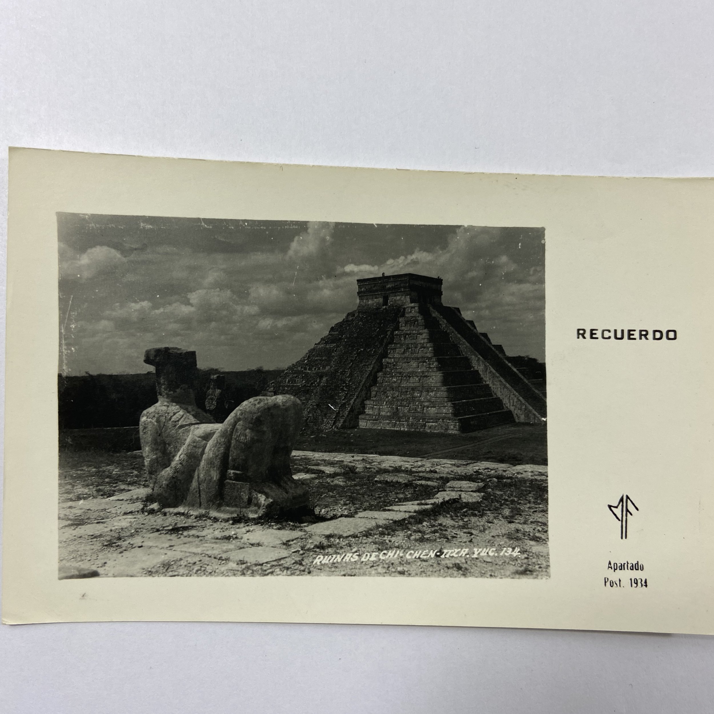 Vintage Postcard El Castillo Kukulcan Chichen Itza Yucatan Mexico ...