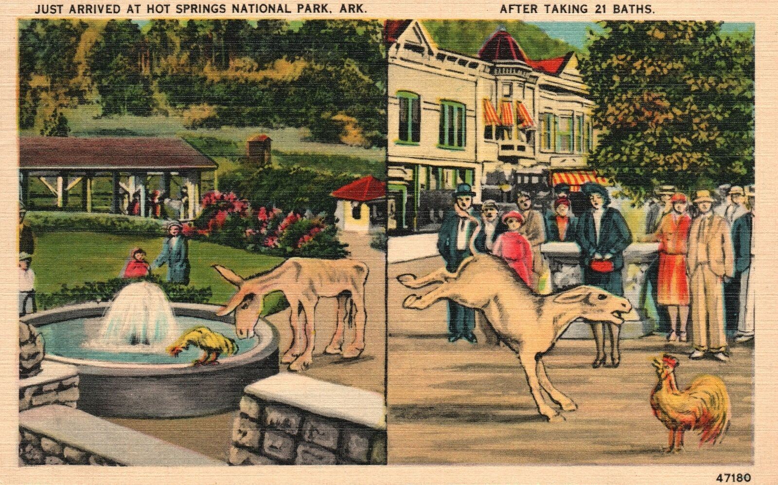 Vintage Postcard 1944 Just Arrived Hot Spring National Park Arkansas ...