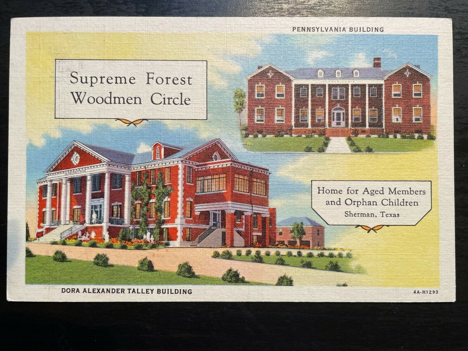 Vintage Postcard 1934 Supreme Forest Woodman Circle Talley Building ...