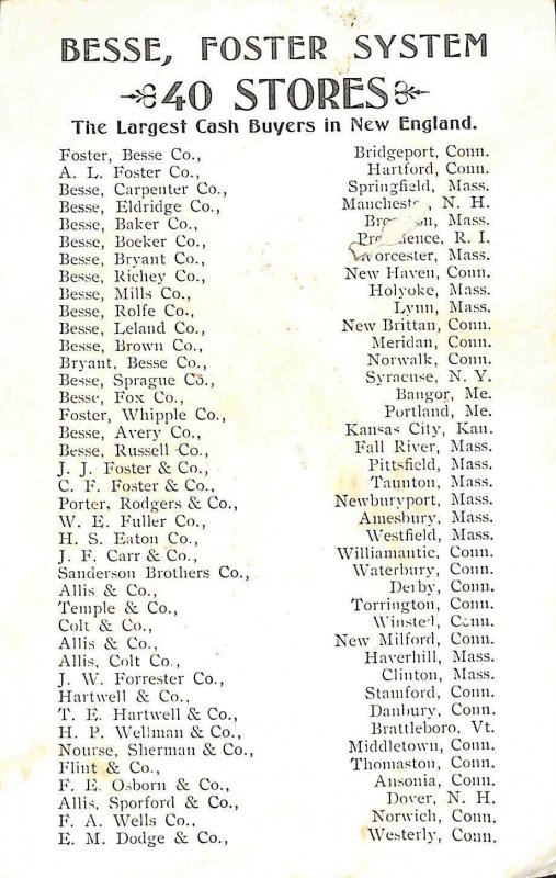 J J Foster Clothiers Hatters Pittsfield Mass Cute Girls Pulling Thread ...