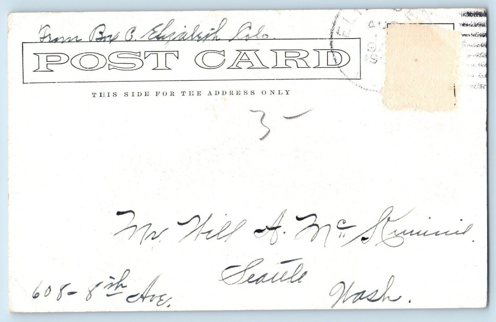 Denver Colorado CO Postcard Tabor Opera House Block Birds Eye View ...