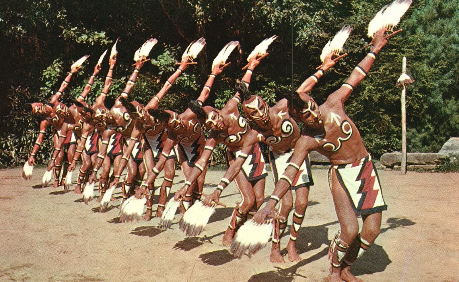 Vintage Postcard Cherokee Eagle Dance Unto These Hills Drama North ...