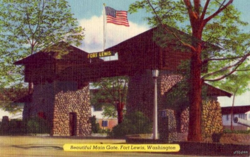 Beautiful Main Gate of Fort Lewis , WA Military Base | United States ...
