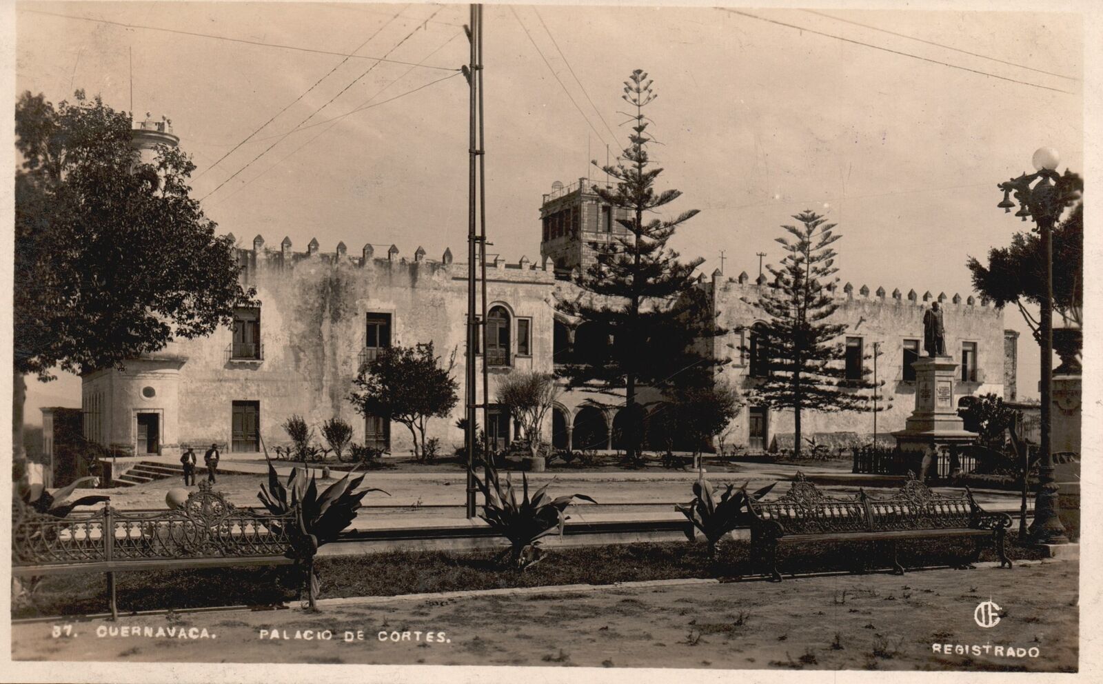 Vintage Postcard 1920's Real Photo Palacio De Cortes Cuernavaca Mexico ...