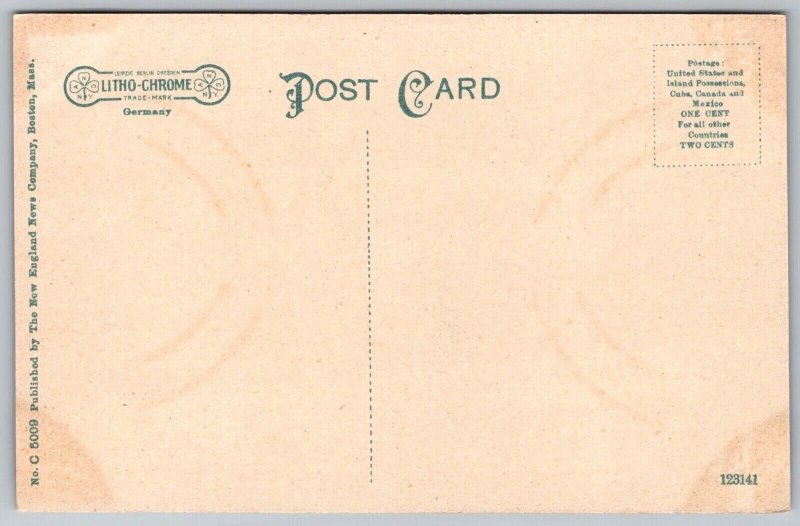 Dam Lawrence Massachusetts Waterfall Bridge Mass MA River Vintage UNP ...