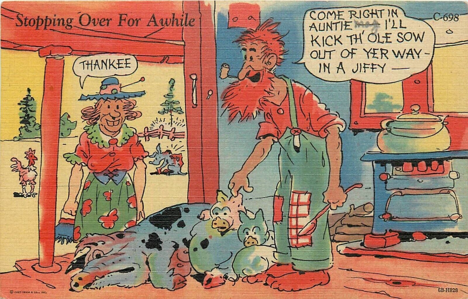Ray Walters Hillbilly comic humor 1950 Postcard Teich 24-9540 | Other ...