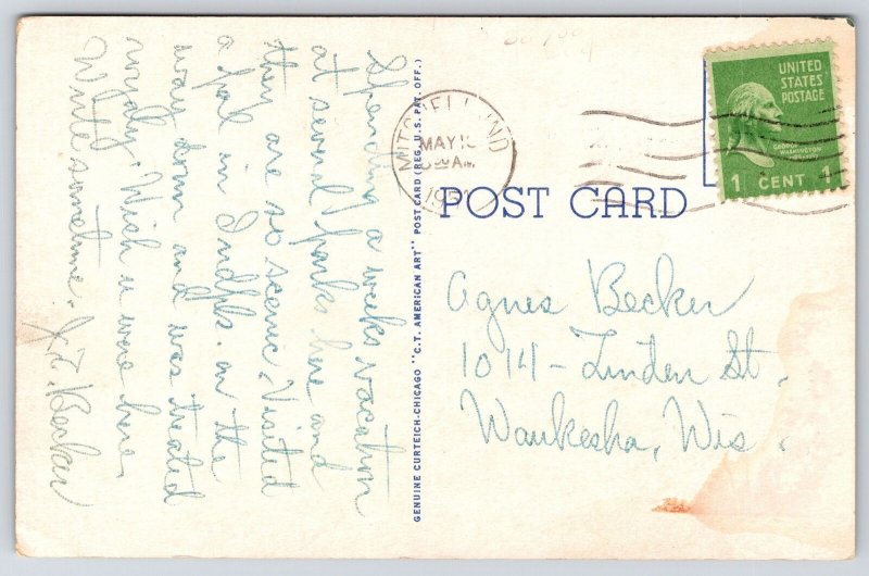 1951 Donaldson's Cave Entrance Spring Mill State Park Mitchell Indiana ...