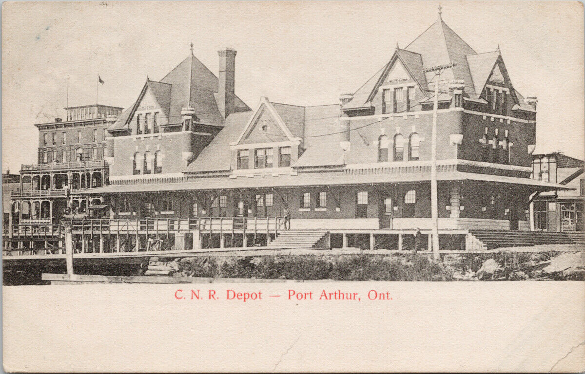 CNR depot Port Arthur Ontario ON Postcard E61 | Canada - Ontario ...