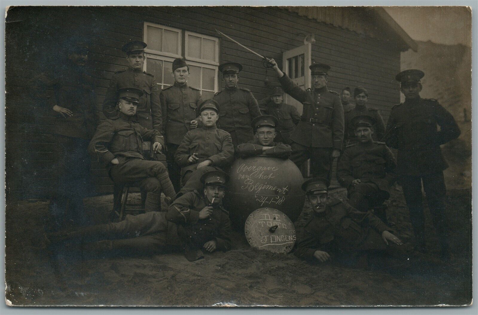 German 1918 Military Group WWI ERA Antique Real Photo Postcard Rppc ...