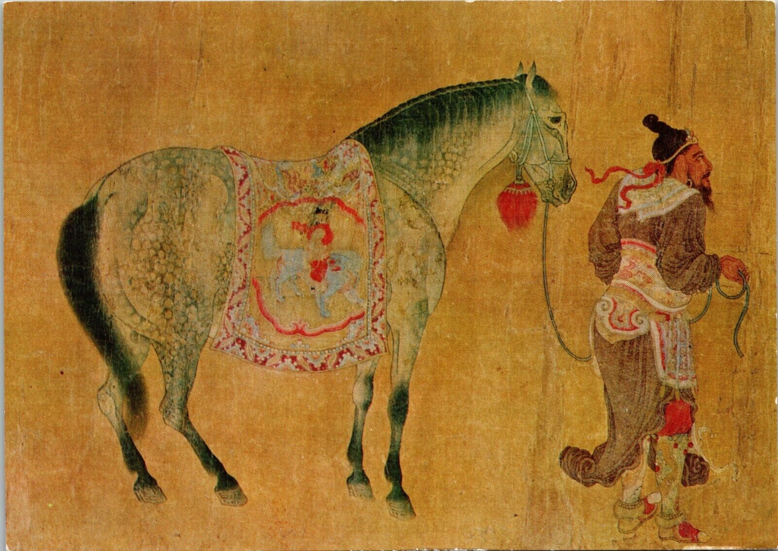 Tribute Bearers detail Handscroll Ink on Silk, Jen Po-Wen c1350 China ...