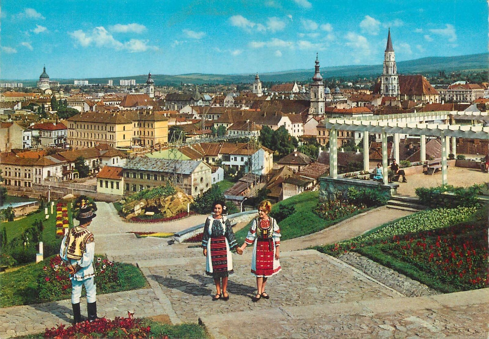 Romania Postcard Cluj-Napoca ethnic types and scenes in traditional ...