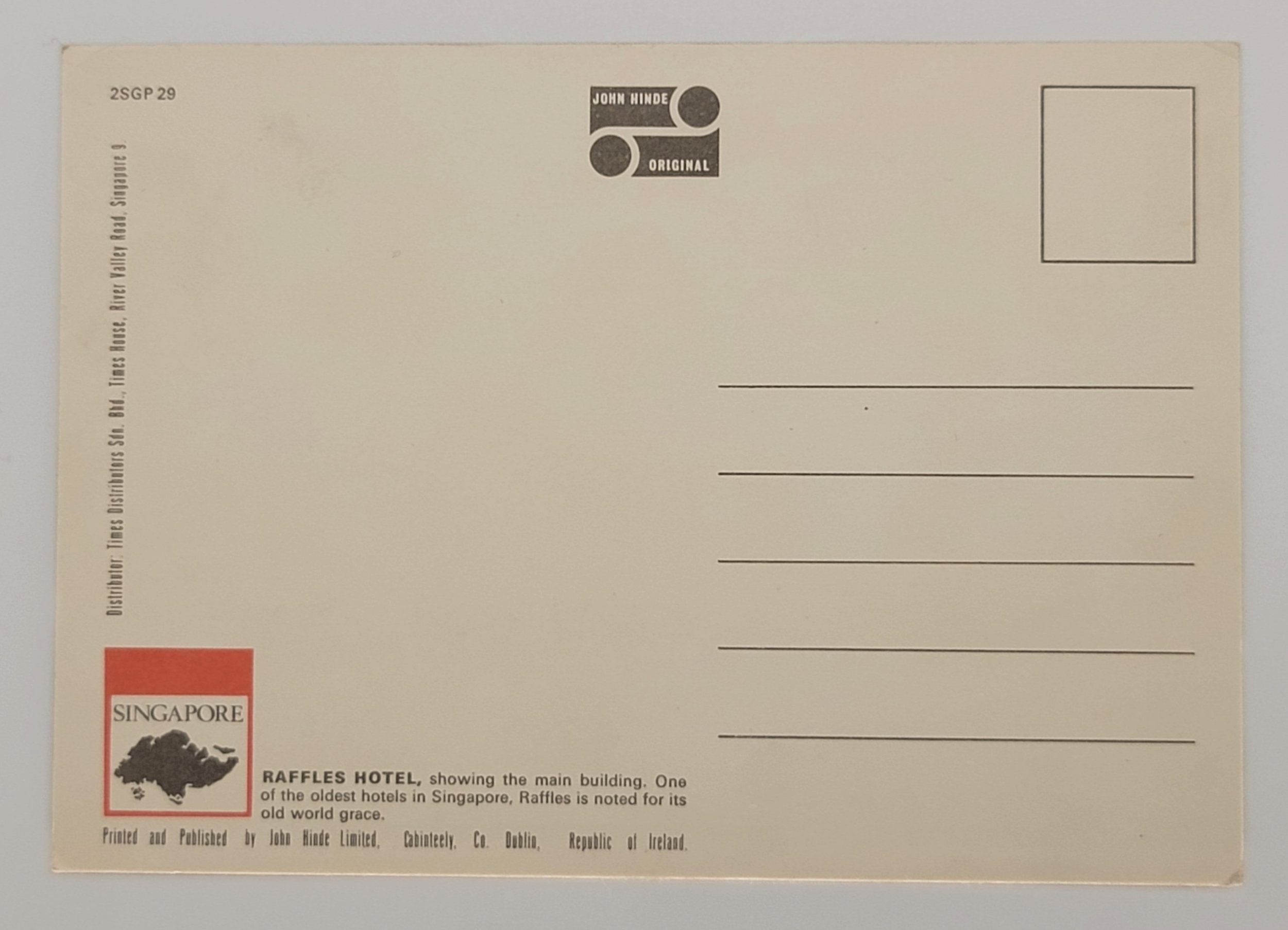 Raffles Hotel, Singapore | Australia & Oceania - Other, Postcard ...