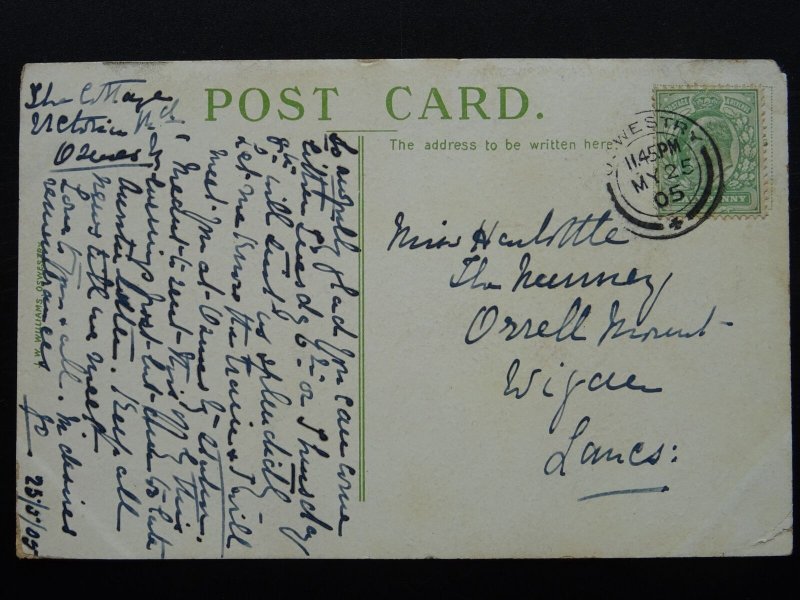 OSWESTRY Brogyntyn Lake shows Wooden Footbridge c1905 Postcard by J.W ...