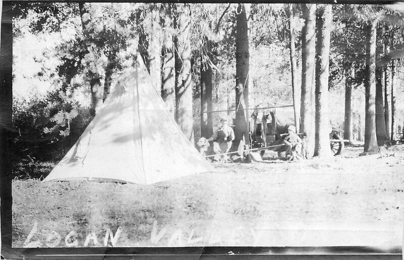 Baker Oregon Logan Valley Camp Site 1917 RPPC Photo Postcard 12206 ...
