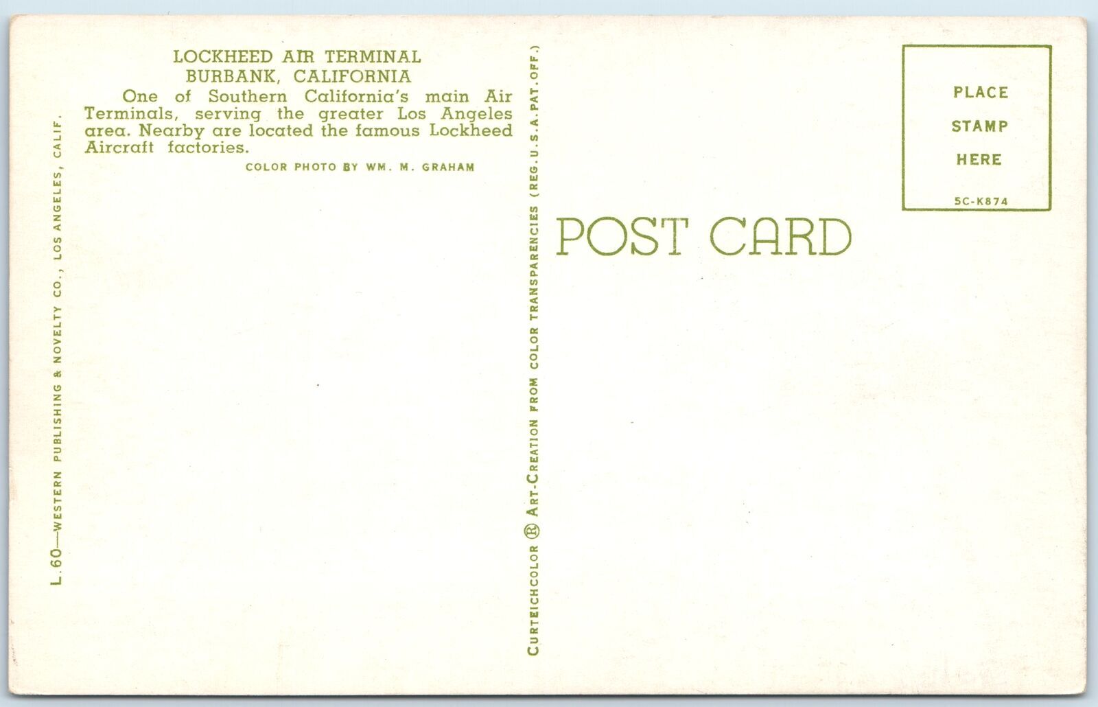 1955 Burbank, CA Lockheed Air Terminal Los Angeles Chevy Cars Airport ...