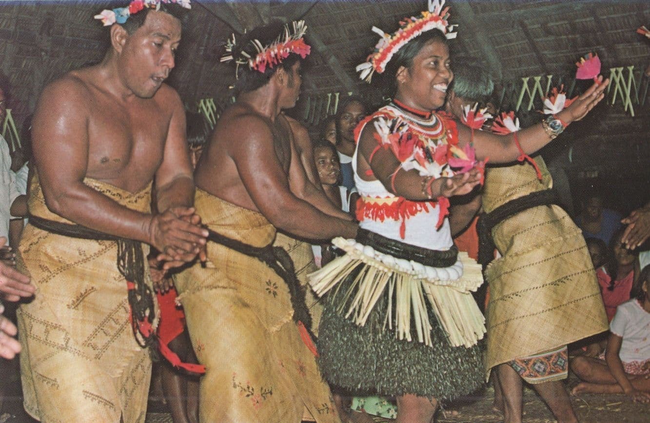 Kiribati Taiwan Dancers Dancing Dance Party Celebration Postcard ...