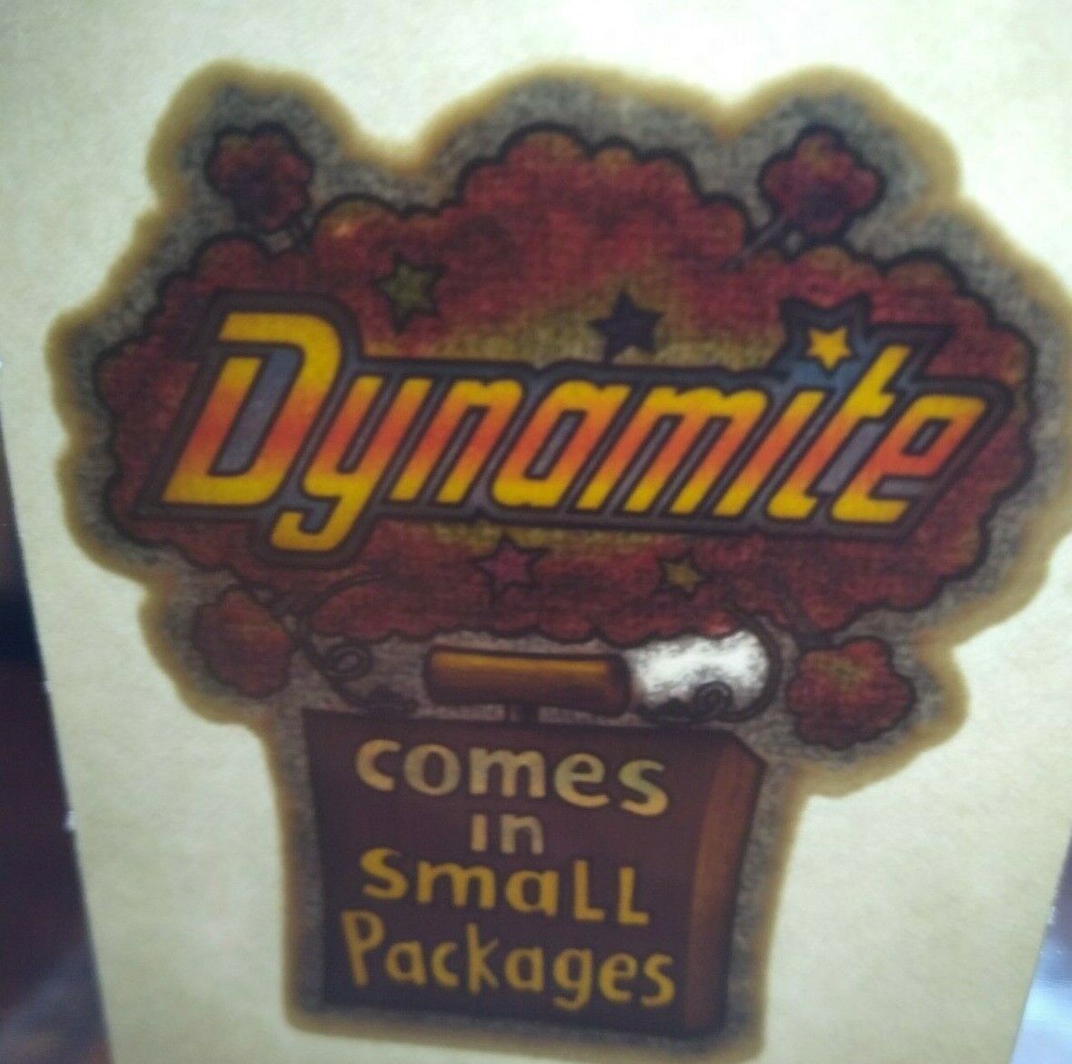 Dynamite Comes In Small Packages Screamin Gleamin Glitter Iron-On Decal ...