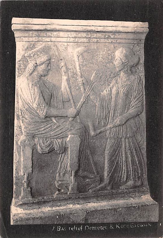 Bas relief Demeter & Kore Eleust Greece, Grece Postal Used Unknown ...