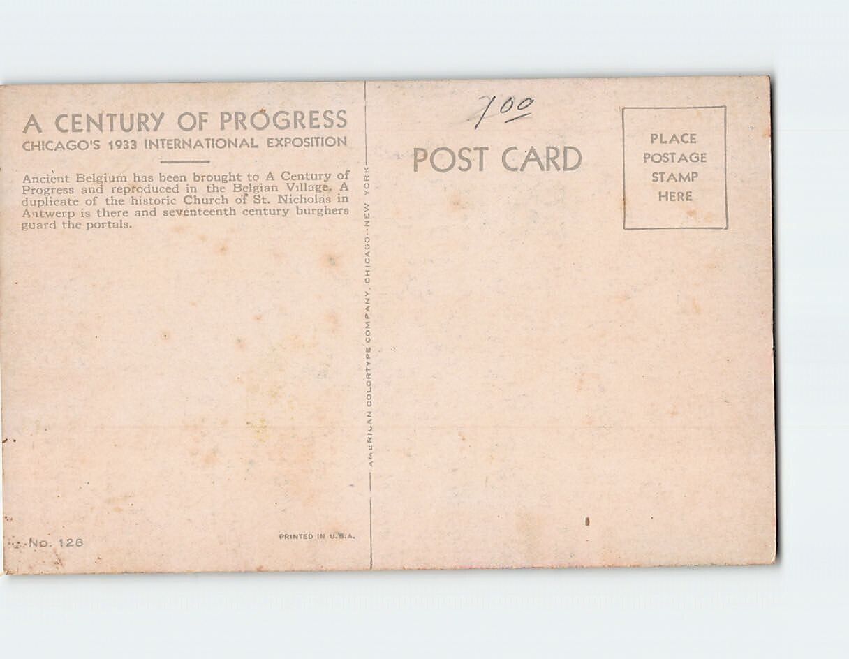 Postcard Belgian Village, A Century Of Progress, Chicago, Illinois | Europe - Belgium - Other ...