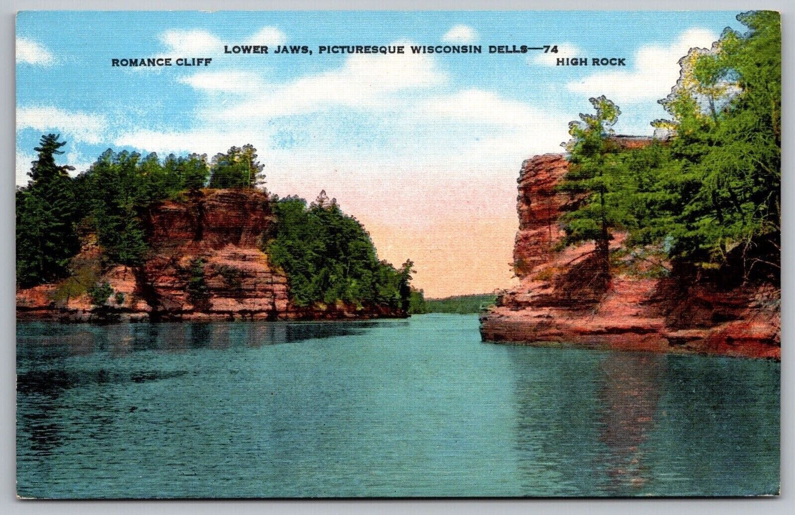 Wisconsin Dells Lower Jaws Romance Cliff & High Rock Landmarks DB ...
